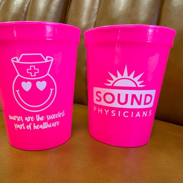 Personalized Plastic Cups With Custom Artwork, Bachelorette Party Cups ...