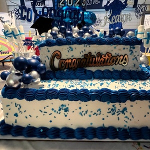 Personalized Graduation Cake Topper Class of 2024, Personalized Cake ...