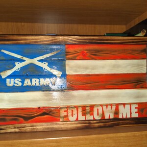 Small desk shelf or wall US Army Armor battle flag. | Etsy
