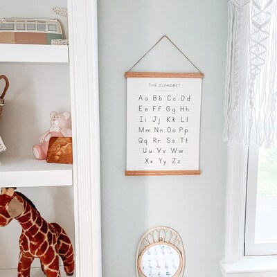 Montessori Cursive Alphabet Poster Handwriting Chart ABC - Etsy