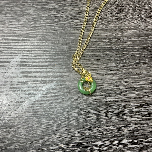 Custom Jade Necklace, Jade Pendant Necklace, Customizable Jade Necklace ...