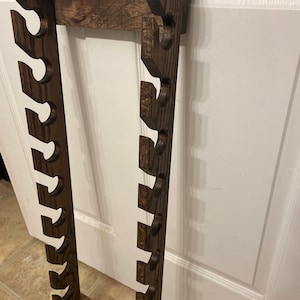 20 Cap Solid Oak Rack Made to Order Free Shipping USA - Etsy