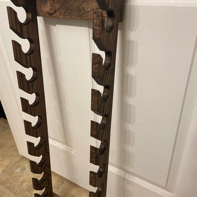 20 Cap Solid Oak Rack Made to Order Free Shipping USA - Etsy