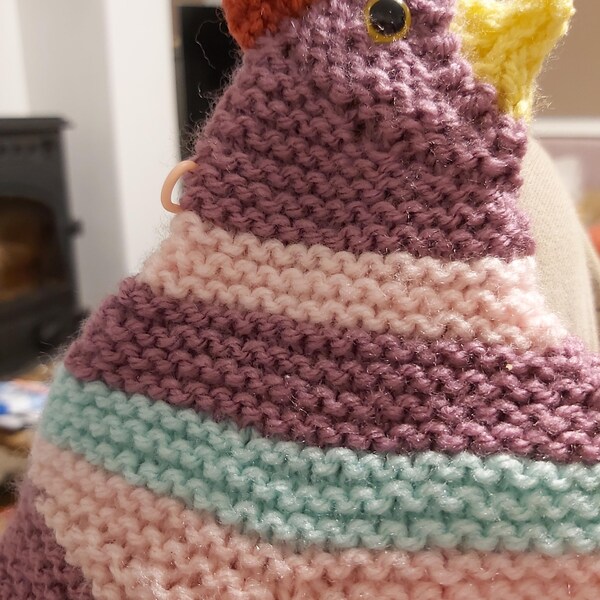 Knitted Emotional Support Chicken™ Pattern original and Only Legal One ...