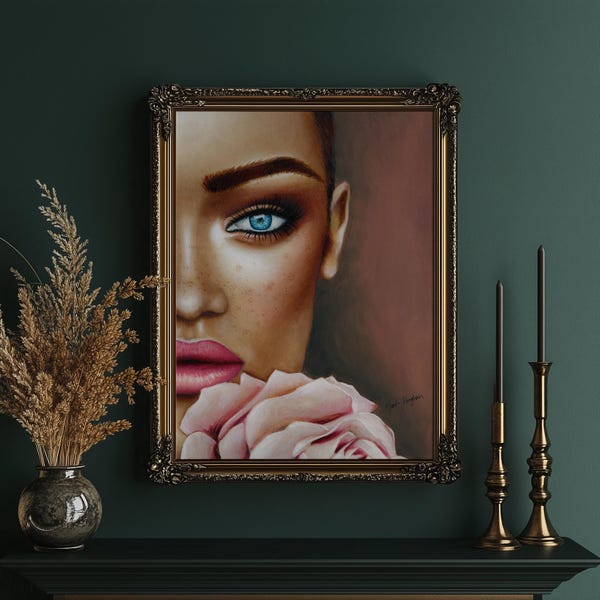 Vintage Frame Mockup | Ornate Wall Art Display | PSD Smart Object & PNG ...