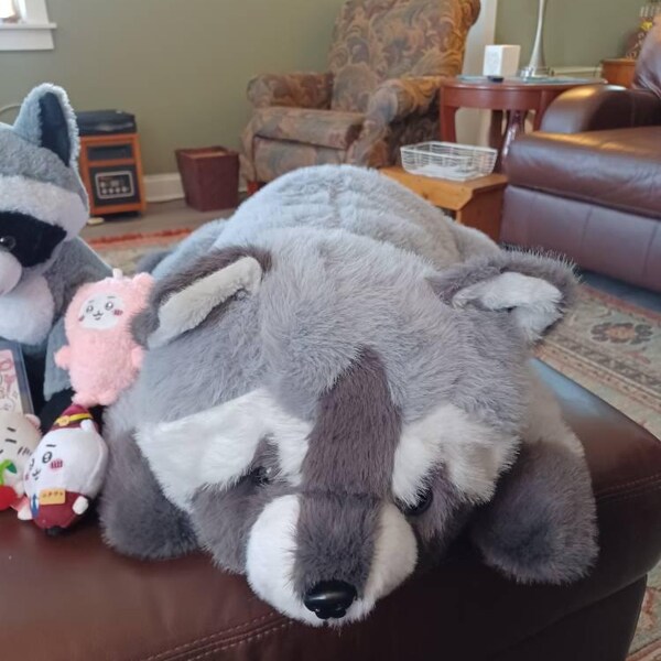 Backpack Raccoon Plushies Stuffed Animal Stuffies Toy Children Pet ...