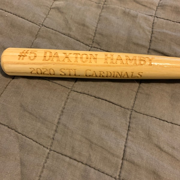 18" Trophy Bat Personalized Baseball Bat Custom Baseball Bat Engraved ...