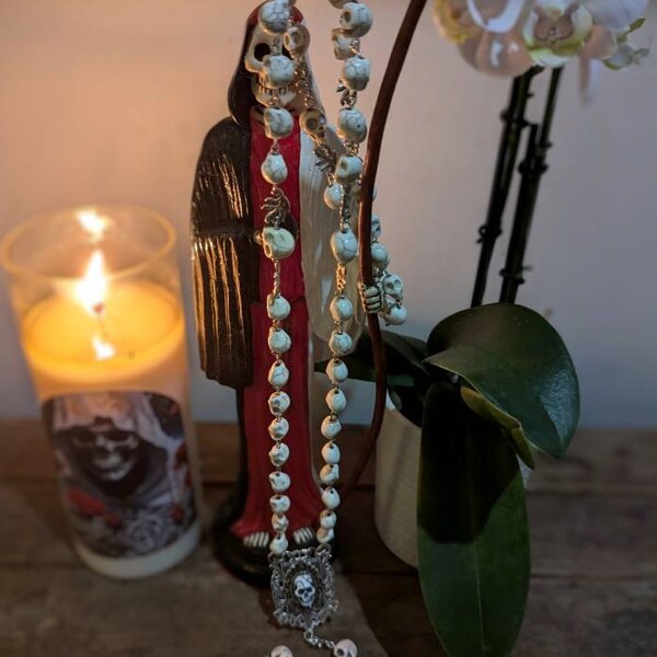 A Santa Morte Oratório Altar Wicca Espiritualidade Religião - Etsy Portugal