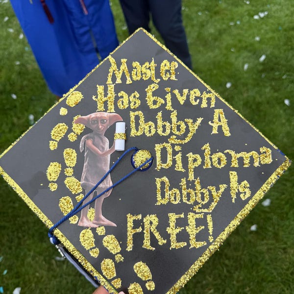 84 Harry Graduation Topper, Dobby Graduation Cap, Wizard Graduation Cap ...