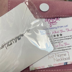 Korean Paperclip Name Bracelet for Women Personalized Korean - Etsy