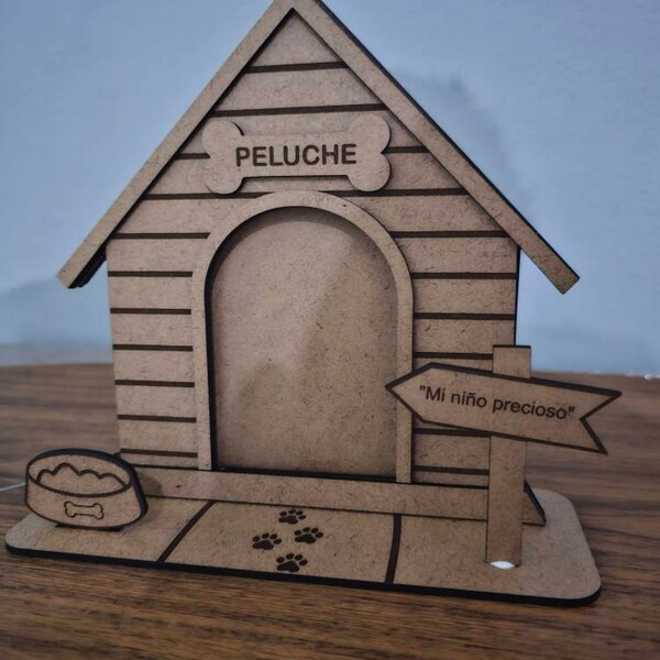 Dog House Photo Frame - Laser Cut Files - SVG+DXF+PDF - Glowforge Files ...