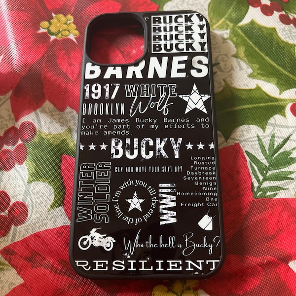 Bucky Barnes Quotes Collage Phone Case - Etsy UK