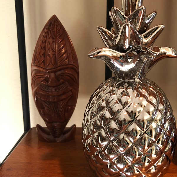 9” Kane Tiki , God of Creation, Hawaiian Tiki God Woodcarving, Tiki ...