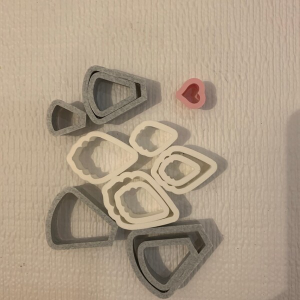 Fan Shaped Cutter Set Made for Use With Polymer Clay - Etsy