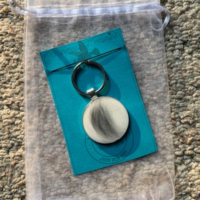 Hair Keychain Pet Fur Keychain Pet Fur Memorial Pet - Etsy