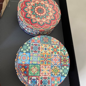 Placemats / Mediterranean Persian Pattern Placemats Set of 2, 4, 6 ...