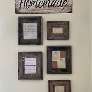 Cornerblock Frame in Rust Farmhouse Picture Frame Wood Picture Frame - Etsy