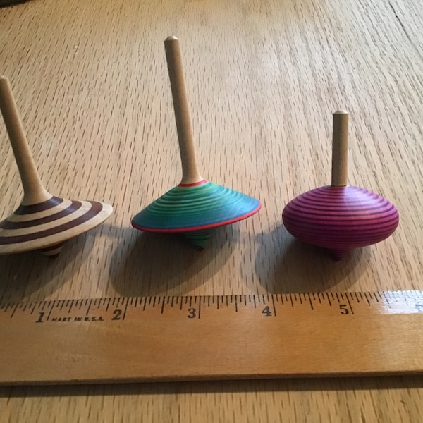 Funnel Shaped Spinning Top - Natural Wood - Etsy