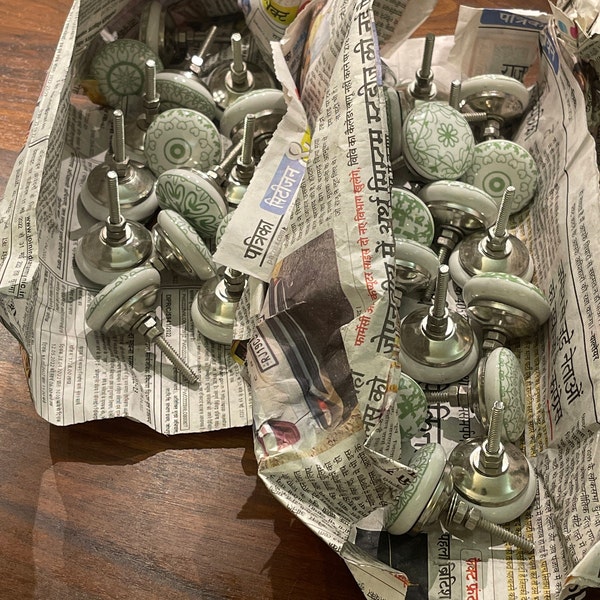 Multicolor Flower Design Ceramic Knobs Handpainted Knobs Kitchen Cabinet Drawer Puller Pulls ...