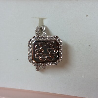 Sterling Silver Monogram Stackable Ring, Sterling Silver Stackable ...