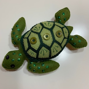 Sea Turtle Sewing Pattern PDF Stuffed Animal Felt Plushie Sammy the Sea ...
