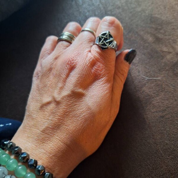 Sterling Silver Om Mani Padme Hum Ring - Etsy