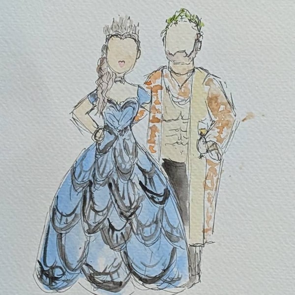 Live Wedding Illustrator - Live Wedding Painting - Painted Favours ...