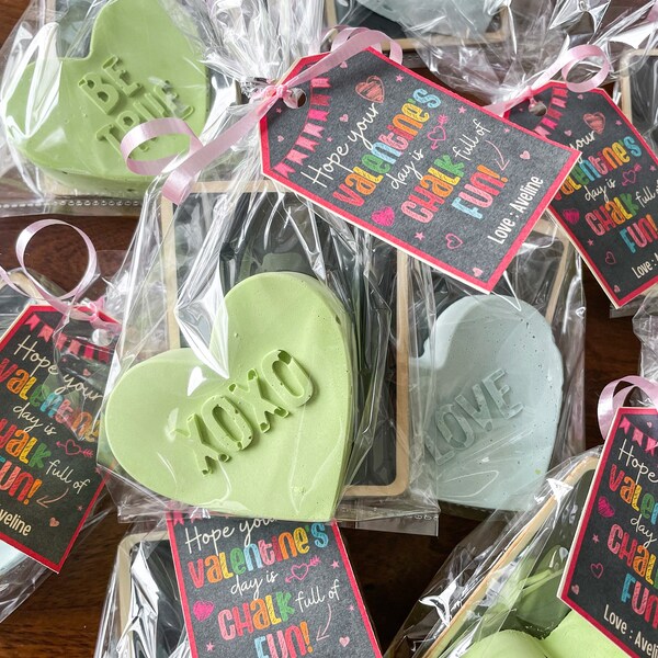Printable Class Valentine Gift Tags for Chalk, Hope You Valentine is ...
