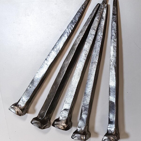 Square Hand Forged Iron Nails Different Sizes, Black Iron - Etsy