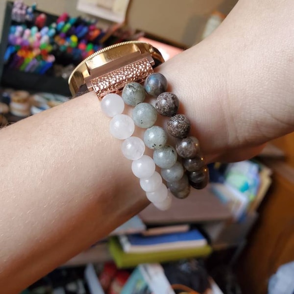 Handmade Samsung Fossil Watch Gemstone Personalized Band. Samsung Watch ...