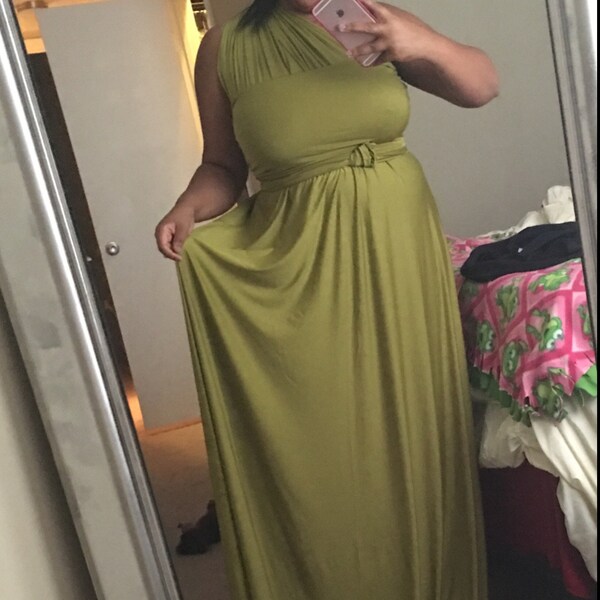 Maroon Burgundy Custom Handmade Infinity Wrapping Convertible ...