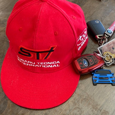 Keychain for Subaru WRX Sti Enamel Double-sided JDM Evo Eye Raptor Eye ...