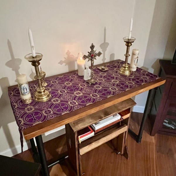 Liturgical Prayer Table Cloth Catholic Christian Catechesis Set of 4 ...