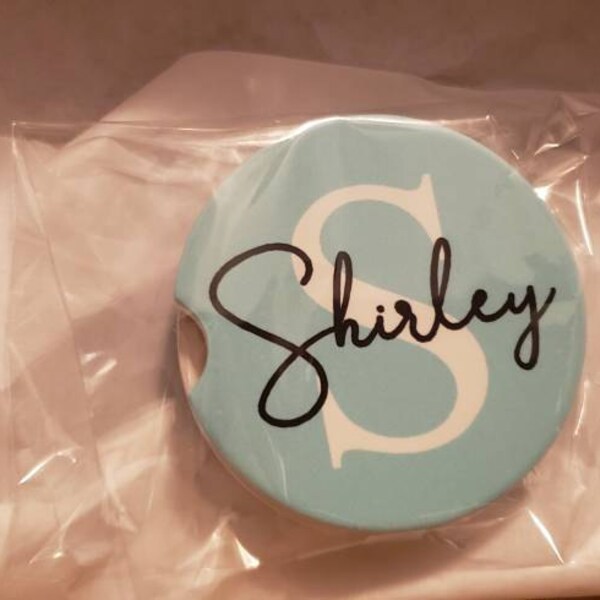 Car Coasters: Custom Monogram Designs - Sandstone, Absorbent - Etsy