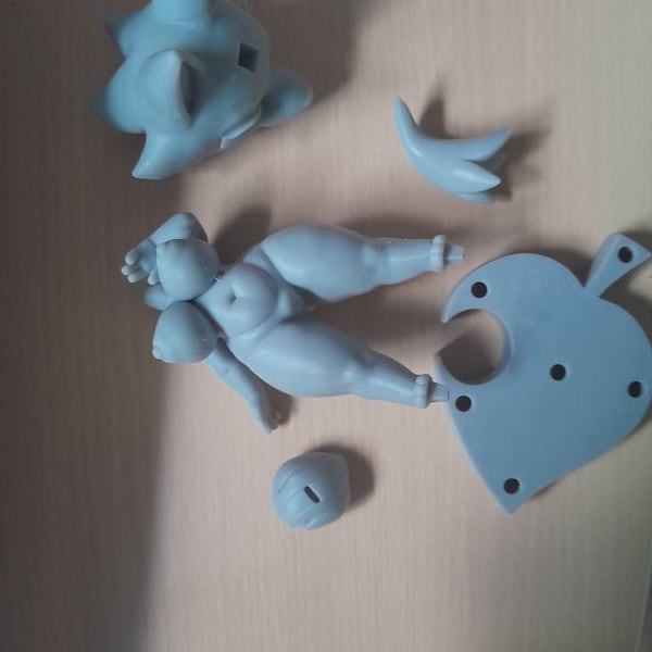 Bowsette 3D Printed Statue Garage Kit Model Kit Designed by Ellaart - Etsy