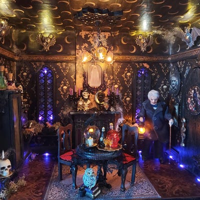 Miniature Gothic Cathedral Window, Gothic Church Medieval Window Frame ...