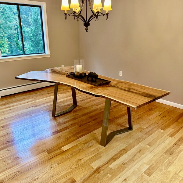 Golden Table Legs, Steel Table Legs set of 2, Dining Table, Desk Legs ...