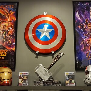 Captain America Shield Wall Mount Plaque and SECRET FILE | Etsy