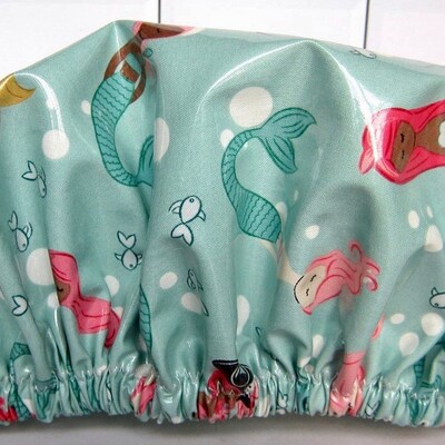 Organic Cotton Shower Cap Tropical Love Birds - Etsy