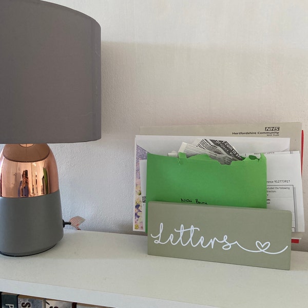 Minimalistic Letter Rack | Wood Letter Rack | Personalised Letter Rack ...