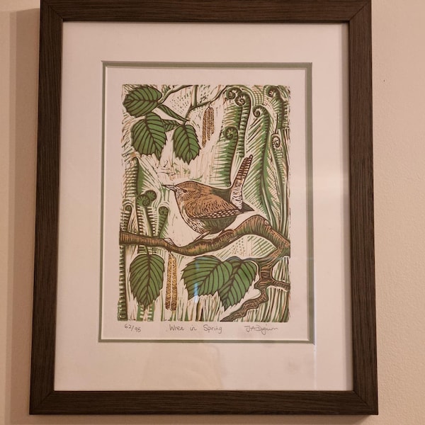 Limited Edition Handmade Linocut. Hunting Otter. - Etsy