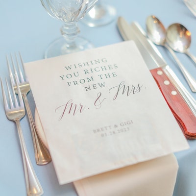 Wishing You Riches From the New Mr and Mrs Favor Bags Scratch Ticket ...