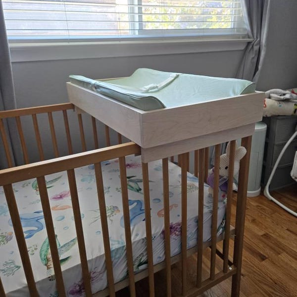 Birch Baby Changing Tray With Storage, Nursery Organizer, Diaper ...