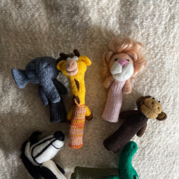 The Jungle Book Set of Finger Wool Puppets - Etsy