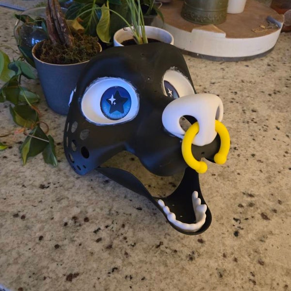 Wolf Mask Oni Mask 3D Print - Etsy