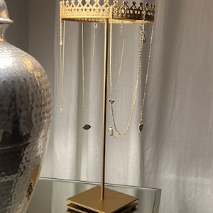 Necklace Stand Jewelry Organizer Royal Crown Display - Etsy