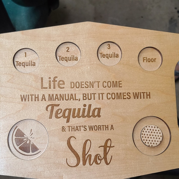 Tequila Shot Board 2.0-digital Download-glowforge-laser-svg - Etsy