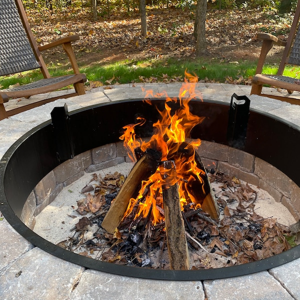Vertical Fire Pit Grate: Low Smoke Campfire, Patio Chiminea Kiva - Etsy