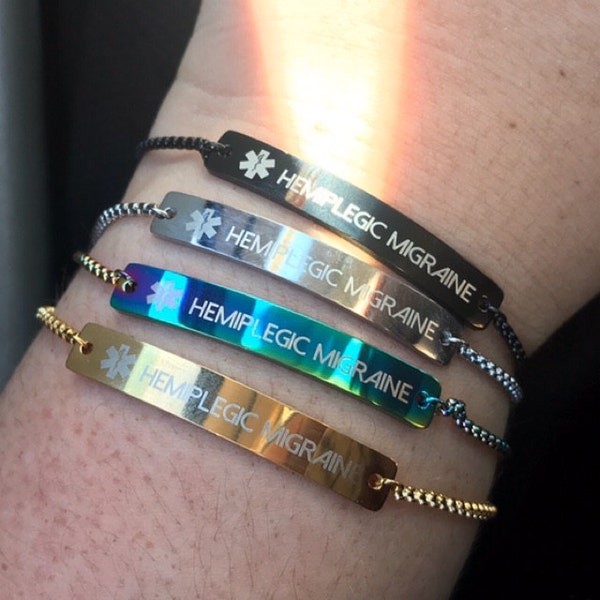 Personalized Custom Engraving Stainless Steel ID Bracelets for Women ...