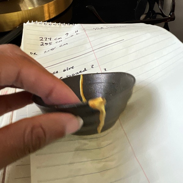 Real Kintsugi Sake Bottle Kintsugi Bottle Kintsugi Vase Black & Gold ...